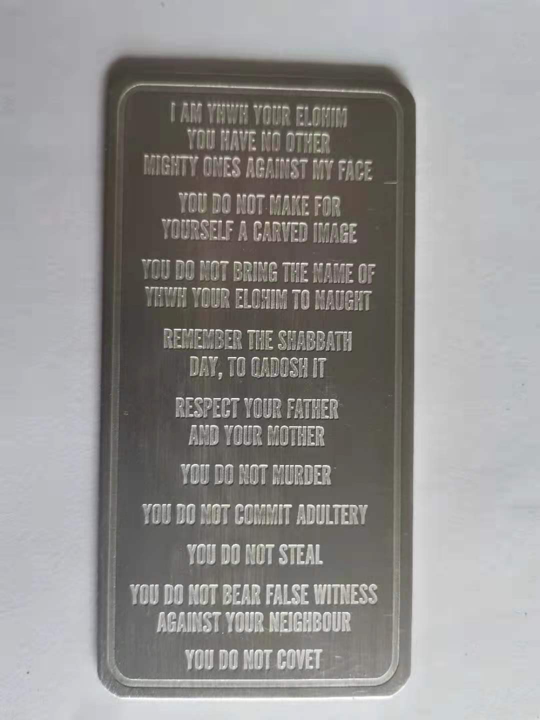 10 Commandments Doorpost Plaques – Commanded In Scriptures Deu 6:6,9 ...