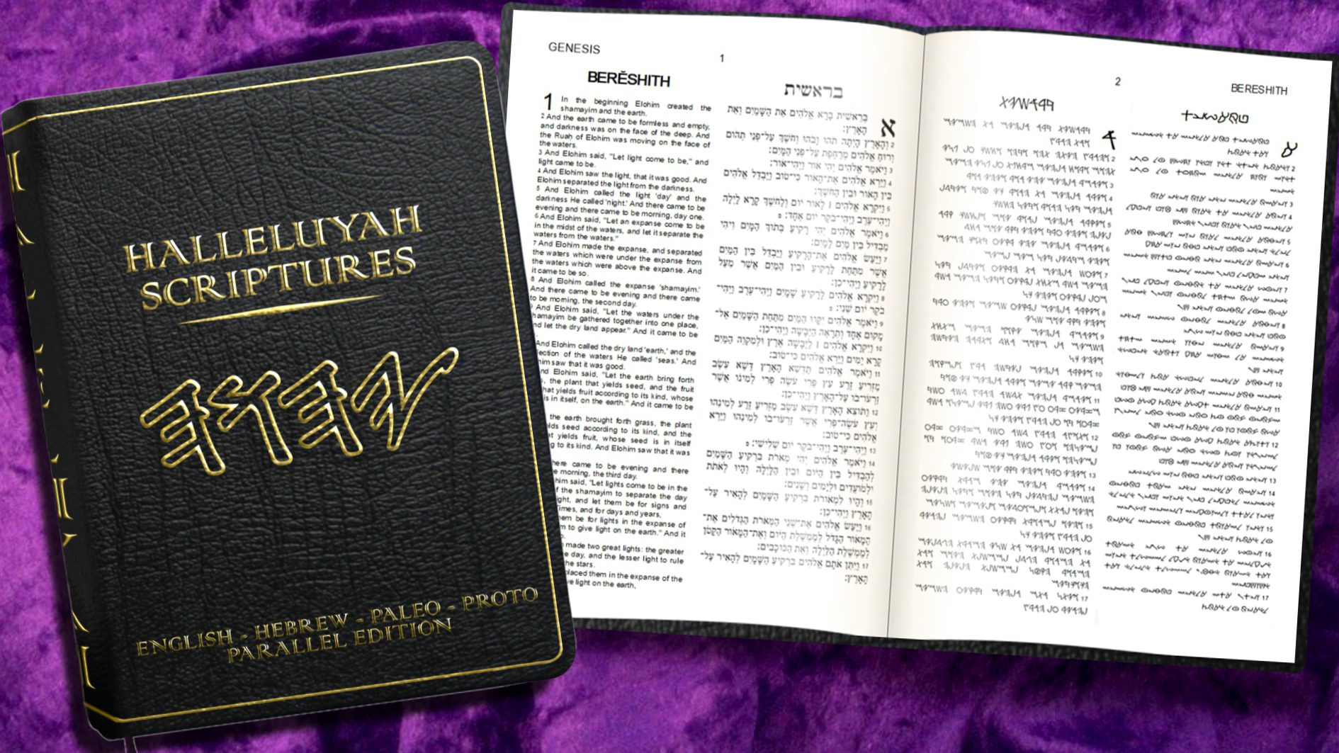 English Hebrew Paleo Pictographic Edition All In One | HalleluYah ...